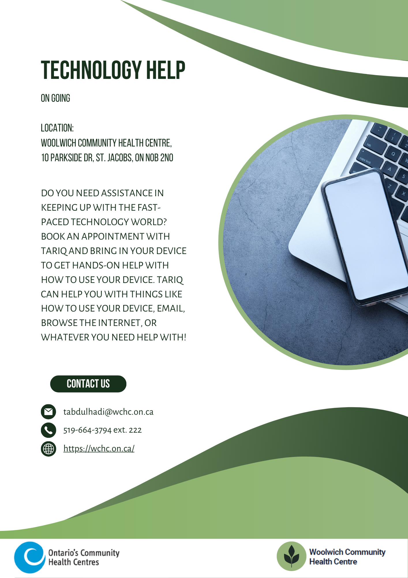 Technology Assistance - Woolwich Community Health Centre