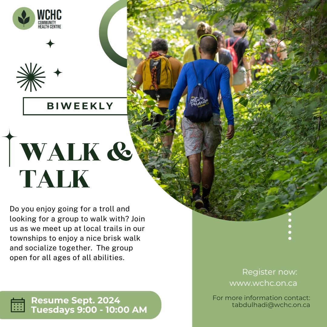 Walk & Talk! - Woolwich Community Health Centre