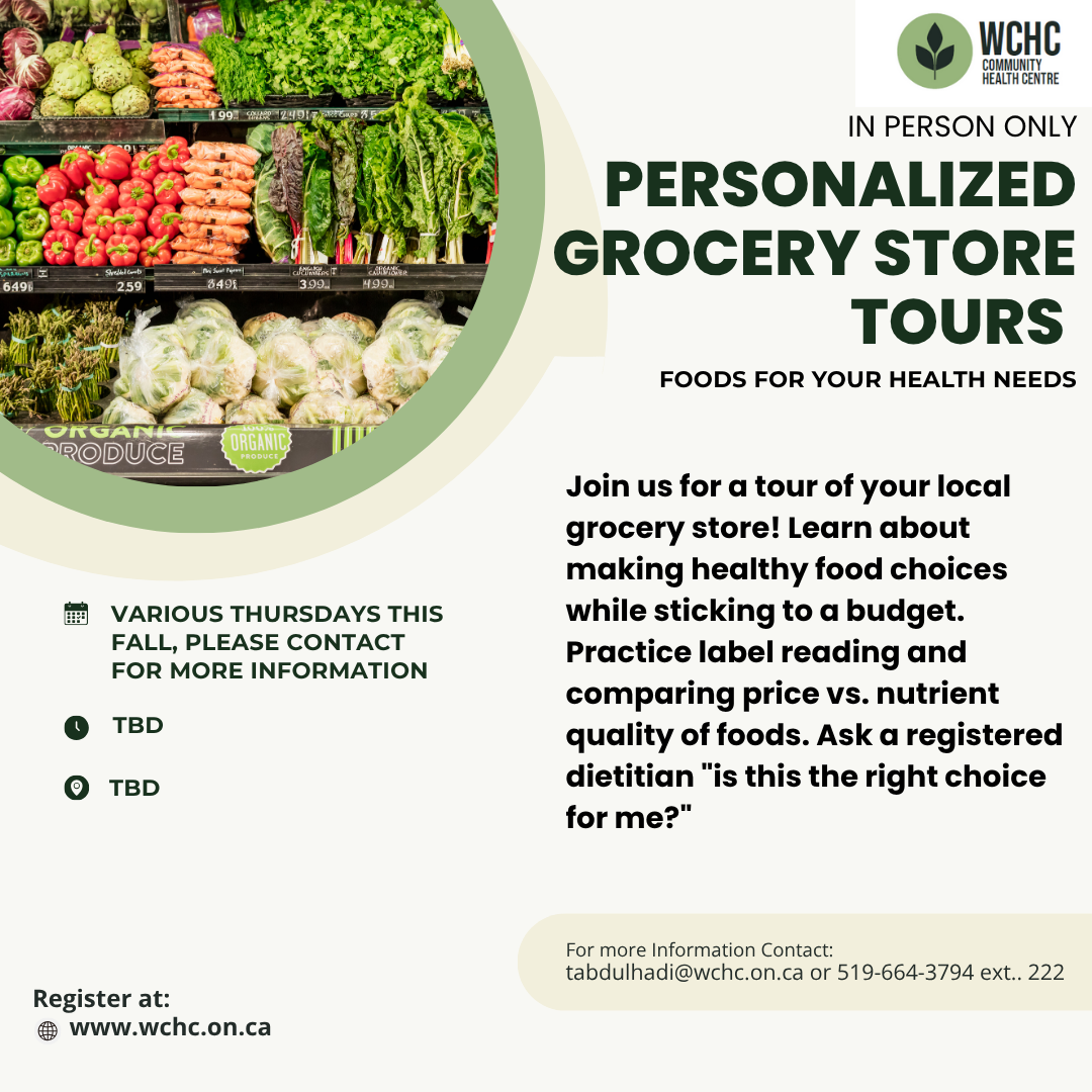 Personalized Grocery Store Tours - Woolwich Community Health Centre
